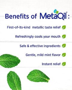 MetaQil Oral Rinse for Metallic Taste Travel Size (2.0 fl. oz.) | MetaQil